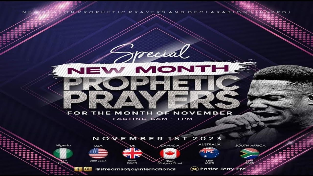 SPECIAL NEW MONTH PROPHETIC PRAYERS FOR NOVEMBER || NSPPD || 1ST NOVEMBER 2023