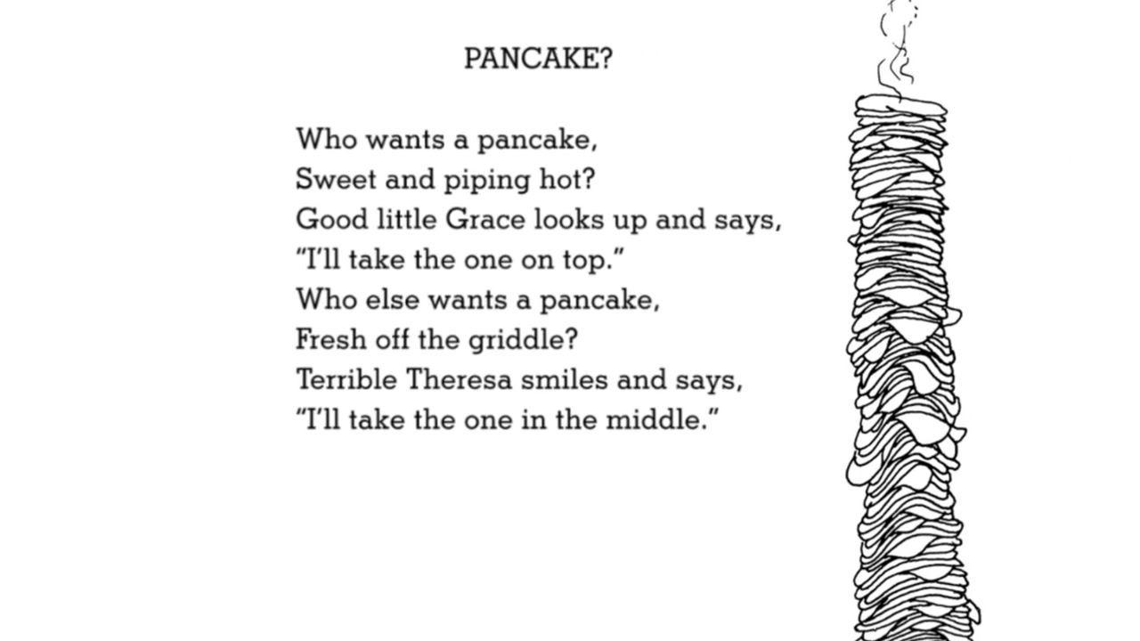 PANCAKE?  by SHEL SILVERSTEIN  READ ALOUD   Where the Sidewalk Ends