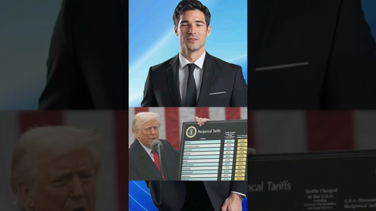 Major US stocks see biggest losses since 2020 after Trump's tariffs announcement #usa #news #foryou