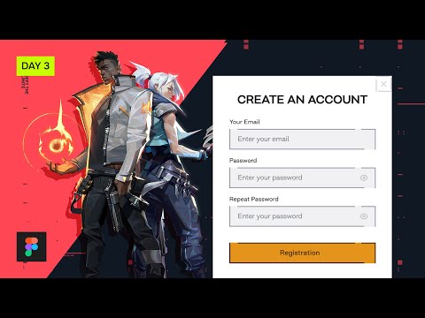 UI Modal Registration Form in Figma #3 | UI Challenge by Malewicz