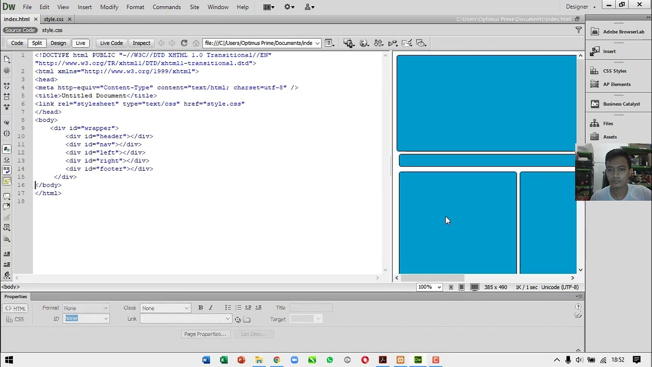 UTS Pemrograman Web 1 (HTML)