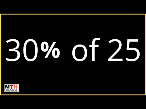 30 percent of 25