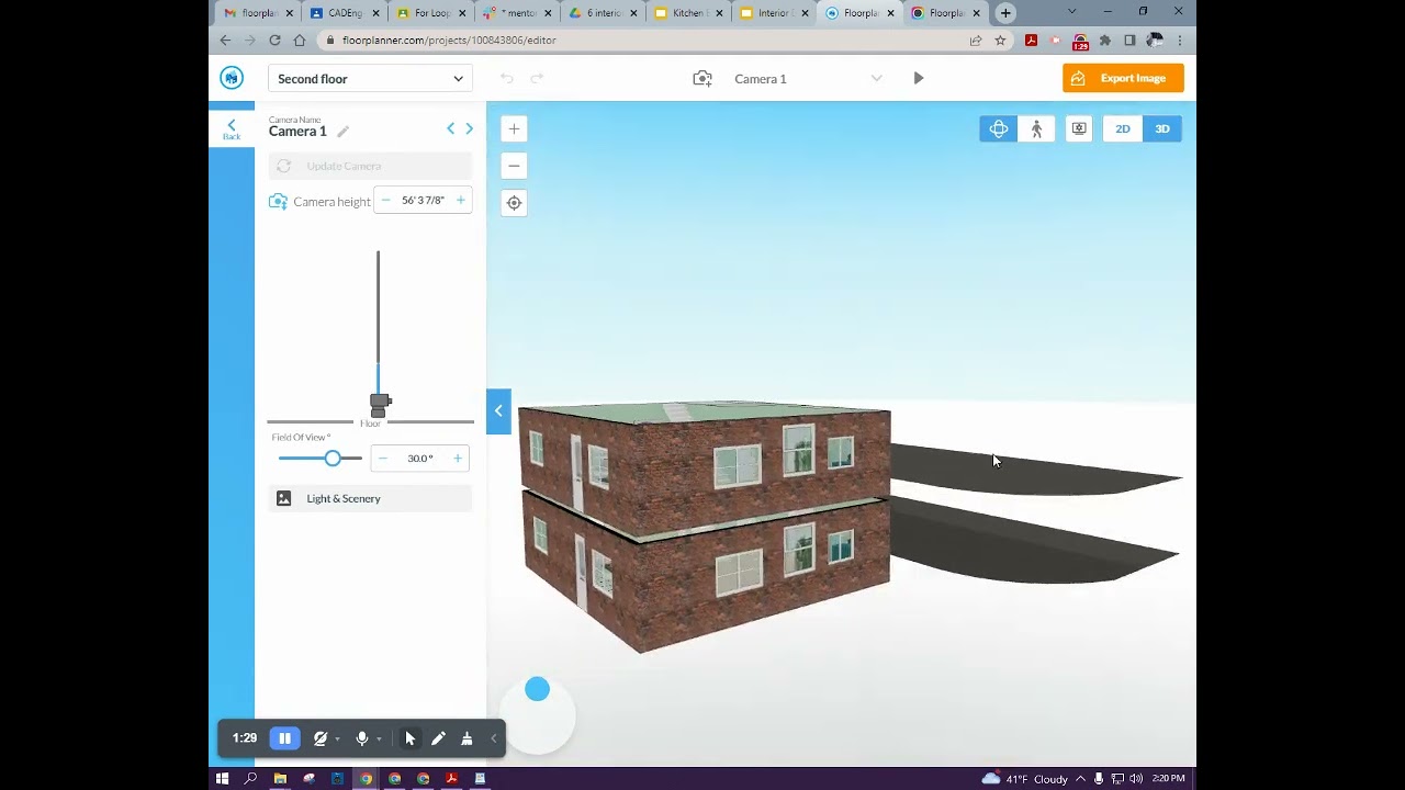 Floorplanner - adding a second story
