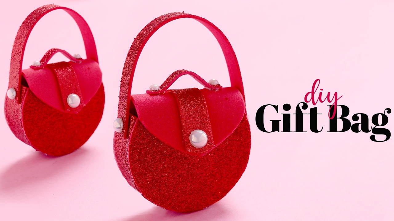 Minibolso de regalo DIY | Ideas para hacer bolsas de regalo | Cómo hacer una bolsa de regalo