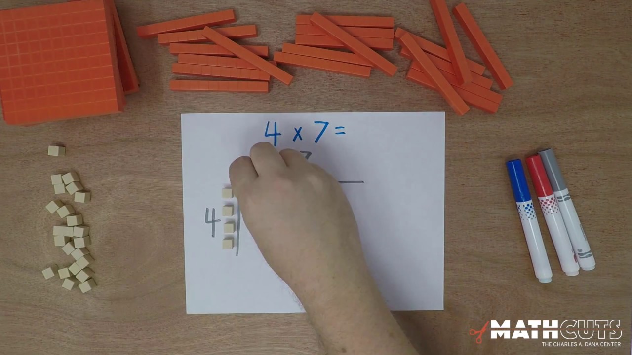 MathCuts   Multiplying with Base 10 Blocks