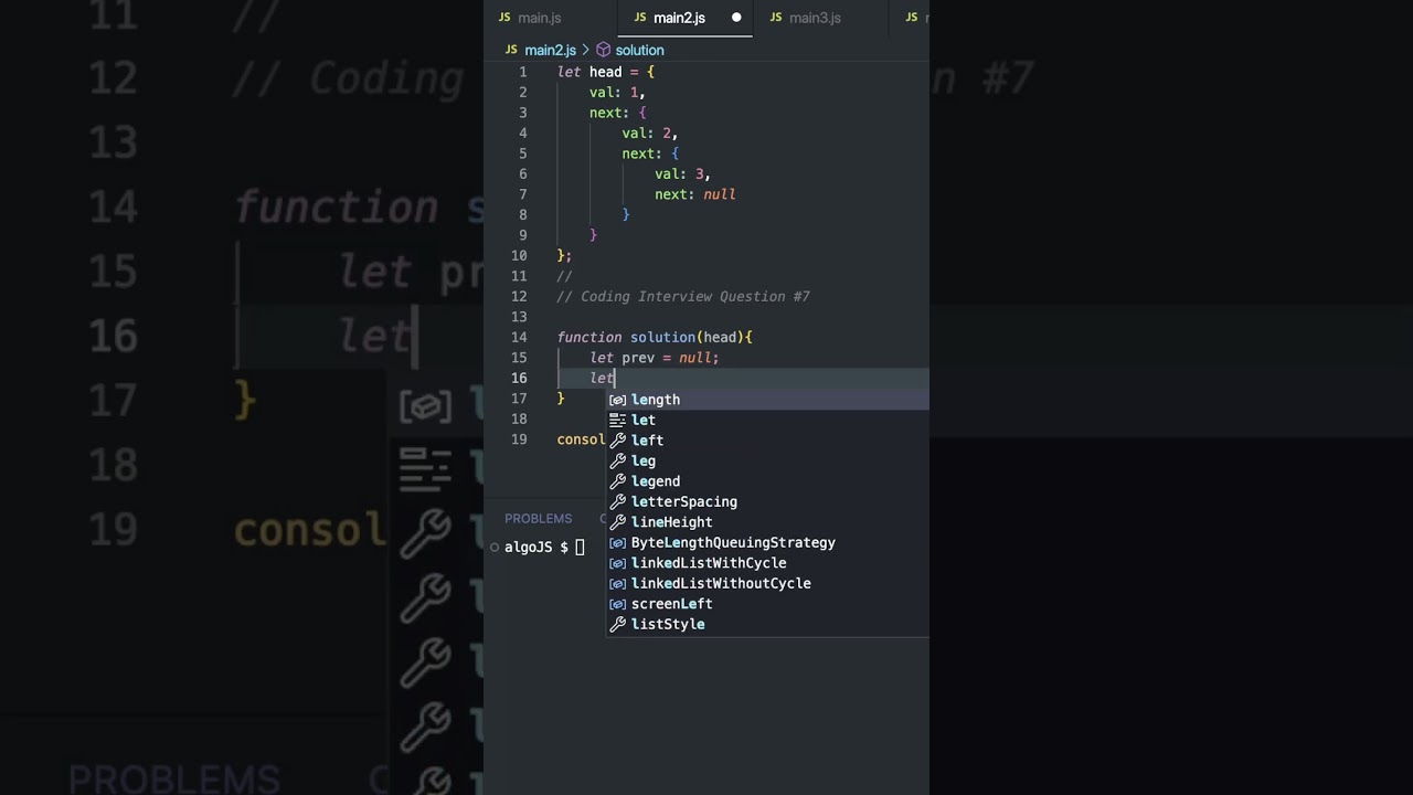 How To Reverse A Linked List - JavaScript