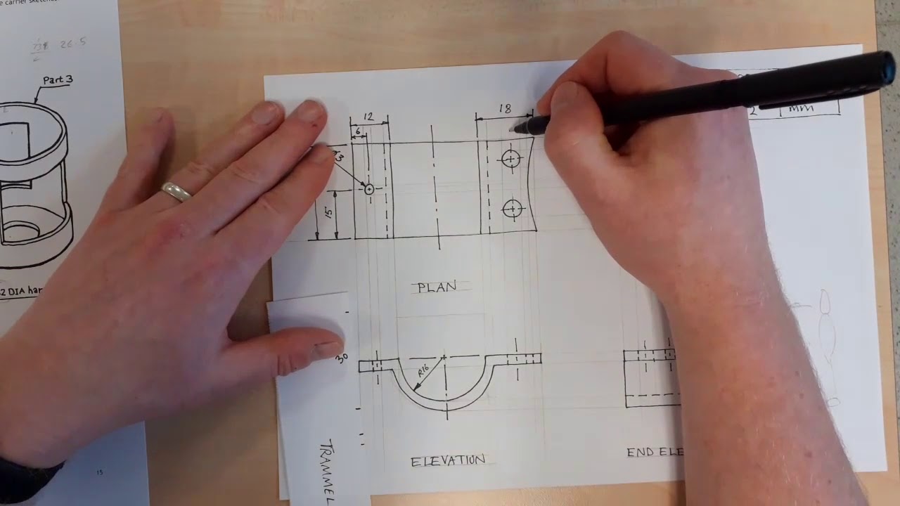 Adding dimensions to sketches