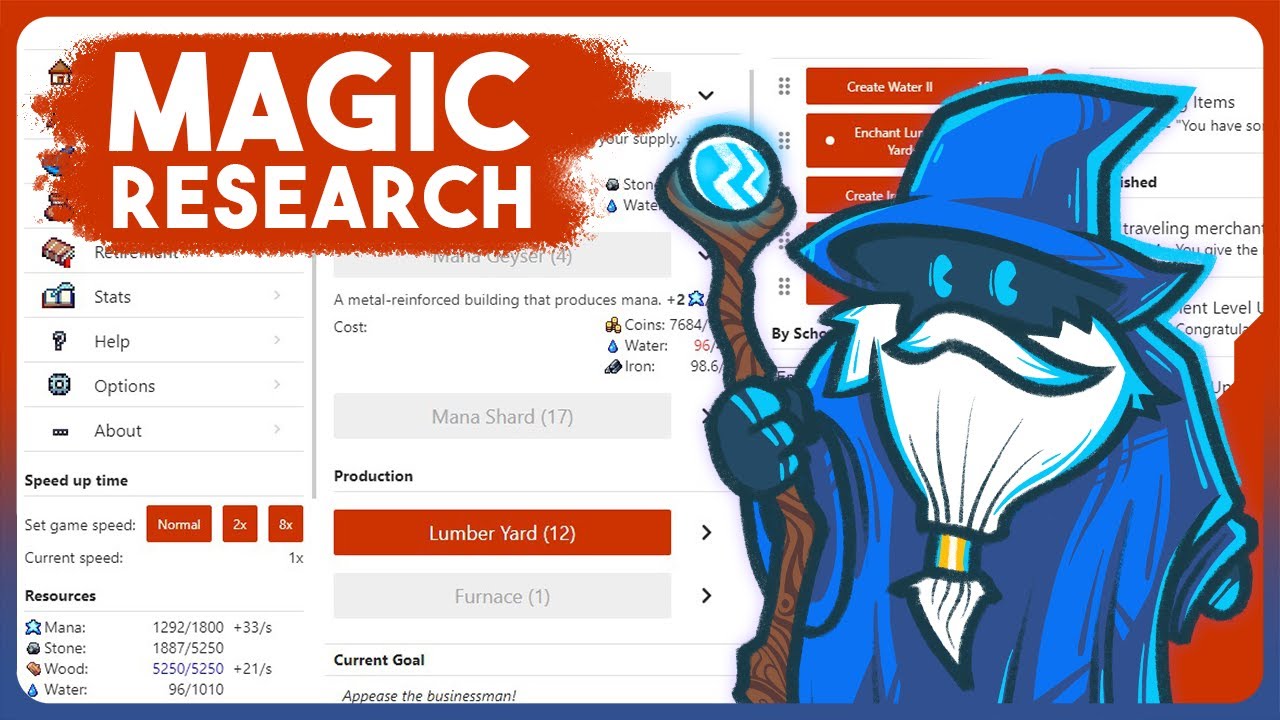 Incremental Wizard Academy Simulator! - Magic Research