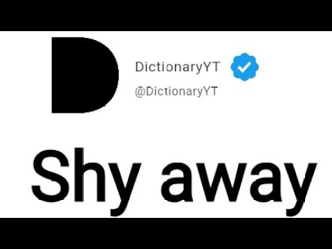 Shy away from Meaning in English