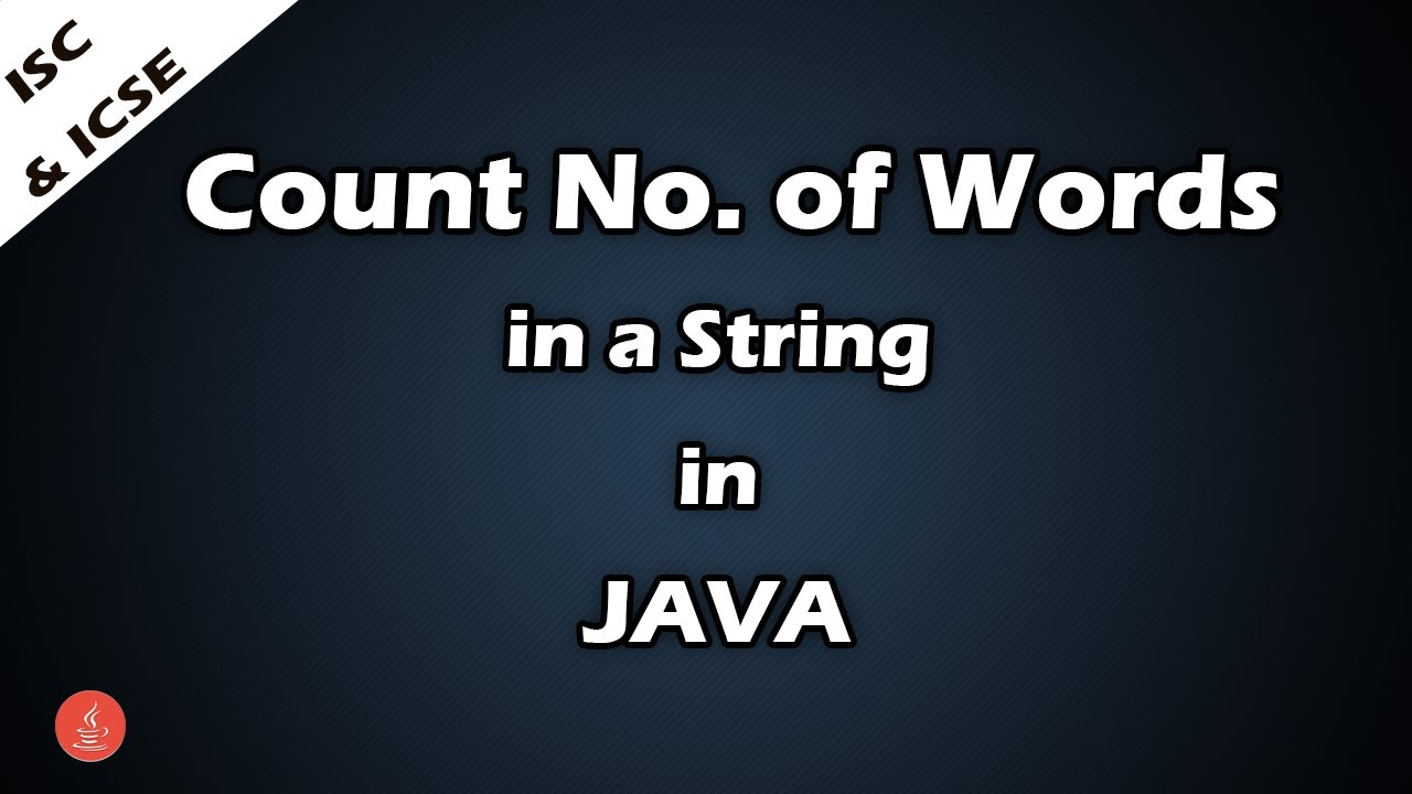 Count Number of Words in a String in JAVA || String Program in JAVA || BluejCode