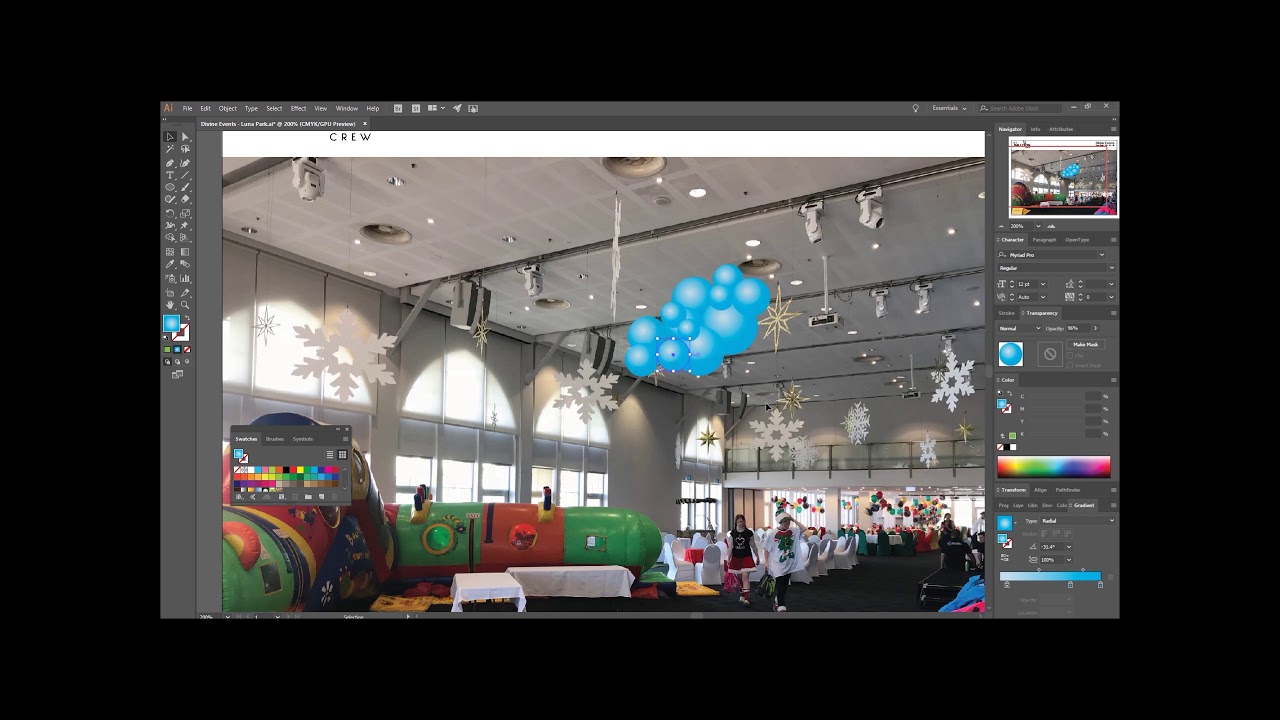 Digital balloon design and sketching