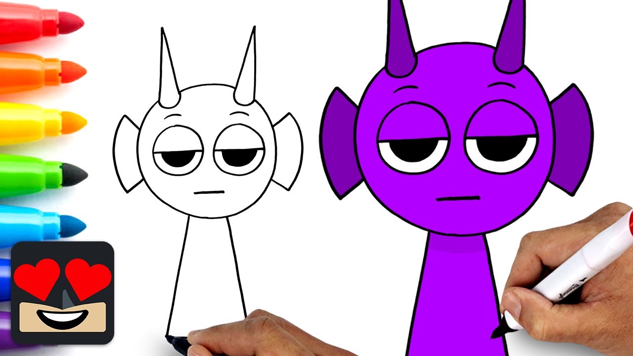 How To Draw Durple | Incredibox Sprunki