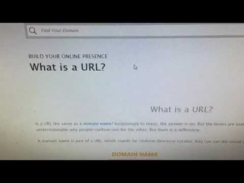 What’s the meaning of URL?