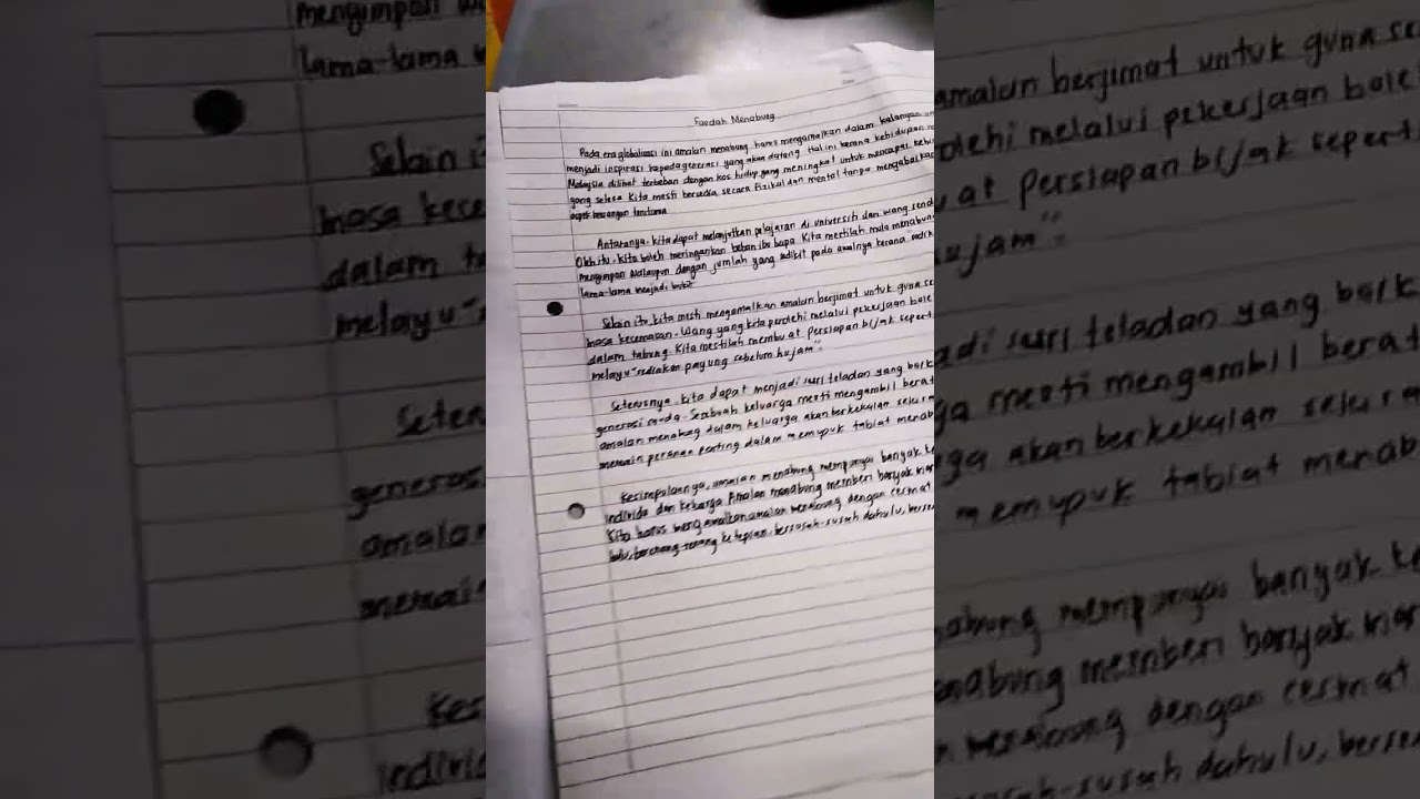 Karangan faedah menabung