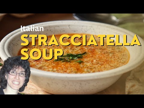 Italian STRACCIATELLA soup is a bowl of Italian comfort food. #stracciatella #shelovesbiscotti