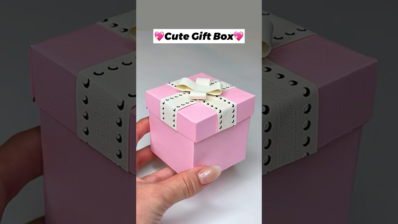 Cute Gift Ideas! DIY paper Craft 🎁Paper Gift Box #diy #craft #handmade#art #papercraft #love
