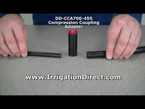 Drip Irrigation Compression Coupling Adapter for 700 and 455 Tubing