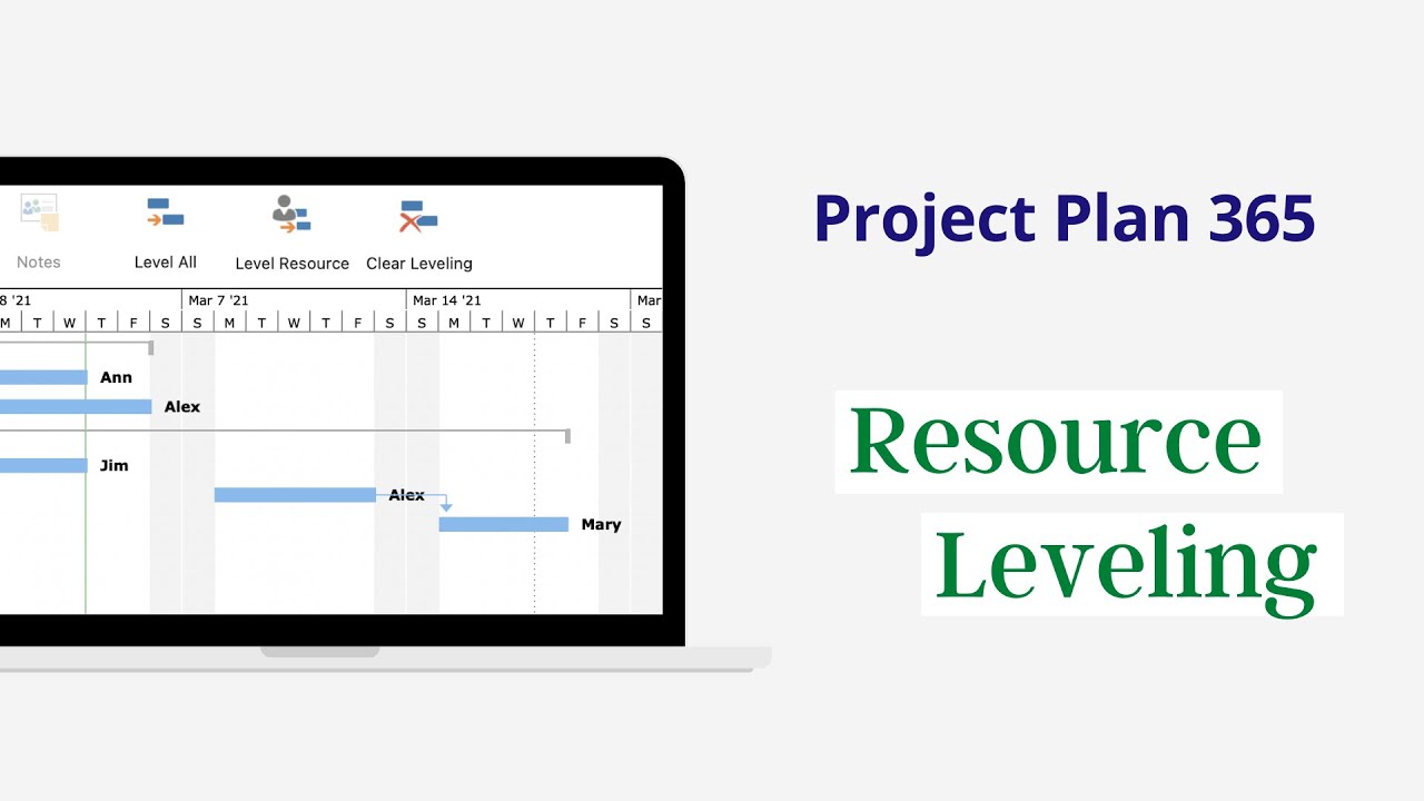 Resource Leveling in Project Plan 365