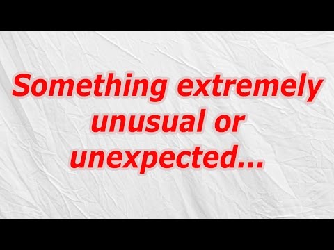 Something extremely unusual or unexpected (CodyCross Crossword Answer)