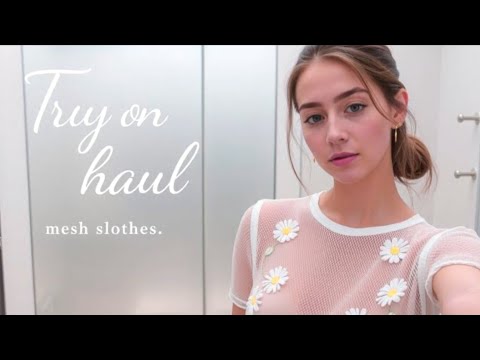[4KUSA] 2025 Transparent Try-On Haul | Short Sleeve See-Through Fashion Essentials Must-Haves