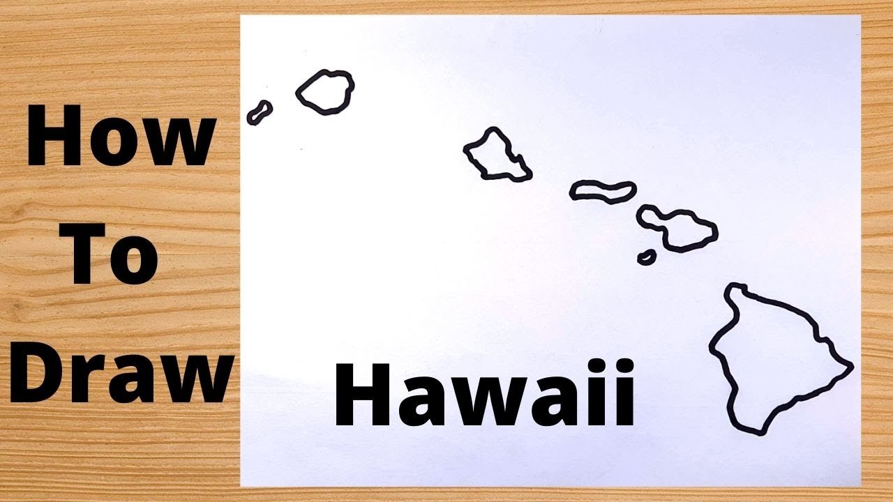 Drawing Hawaii State Map - Exclusive Trick