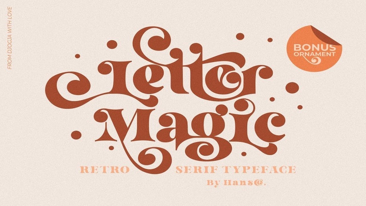 Letter Magic   Retro Serif Font Font Free Download