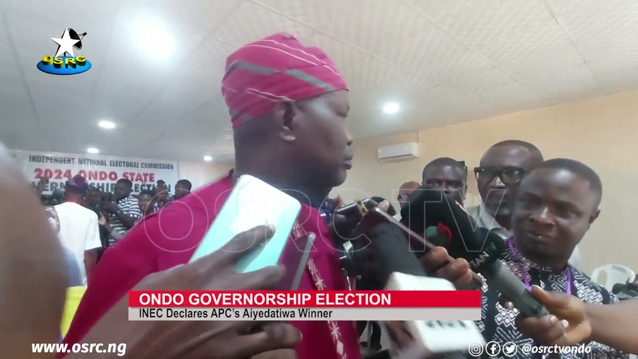 Ondo Decides: INEC declares APC’s Aiyedatiwa winner