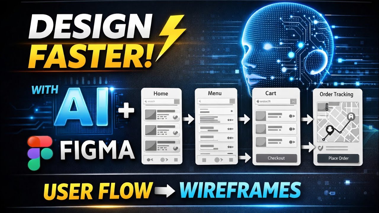 AI + Figma UI/UX Design Tutorial | Create User Flows & Wireframes Faster