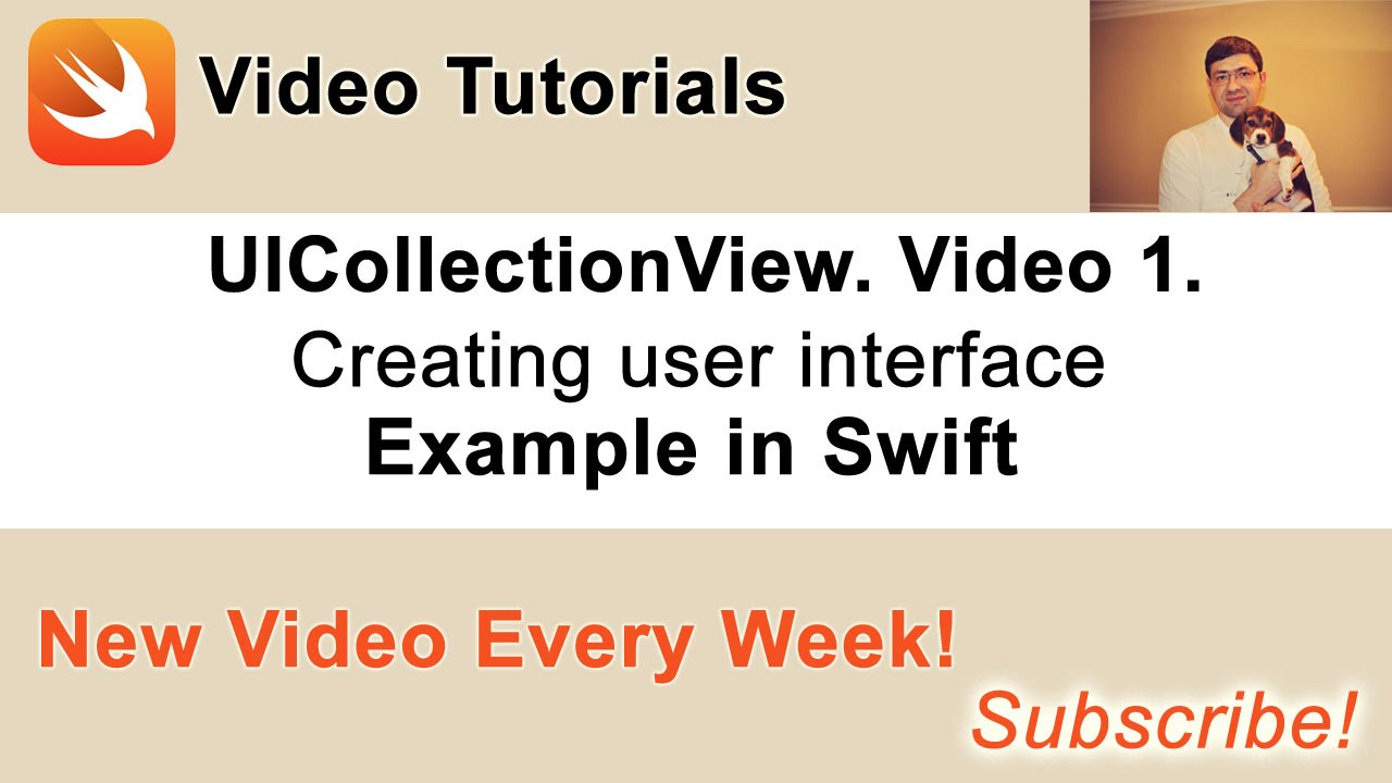UICollectionView with custom UICollectionViewCell example in Swift
