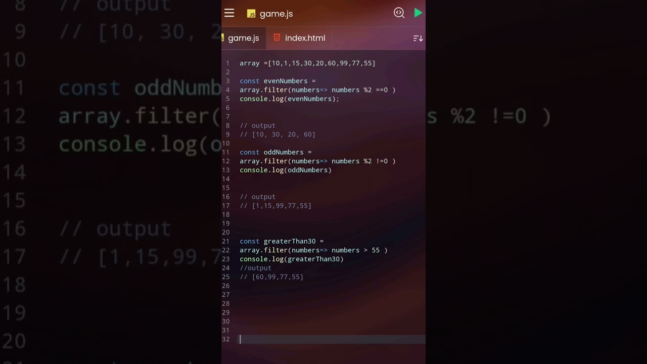 #Javascript Array methods | Filter method with Example