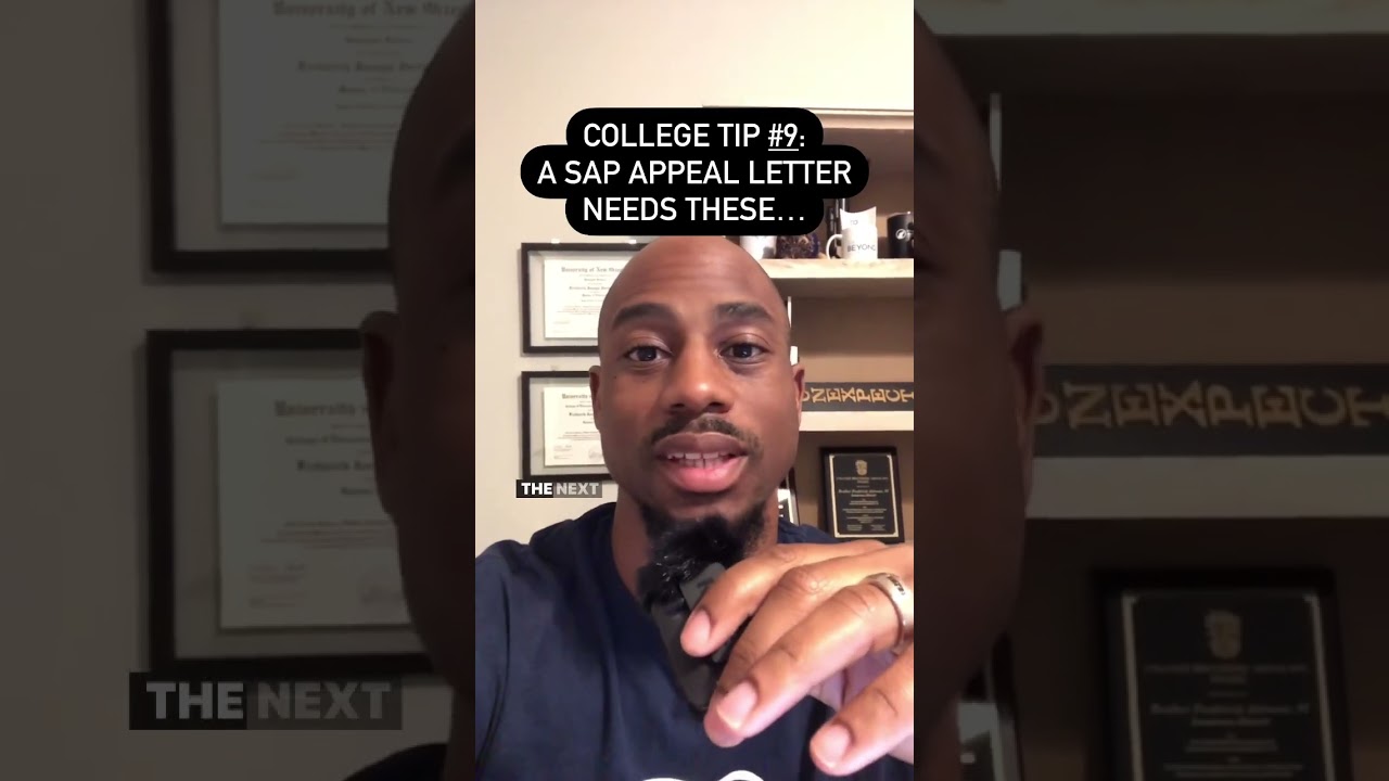 ‼️📣 College Tip 9: A SAP appeal letter NEEDS these…
