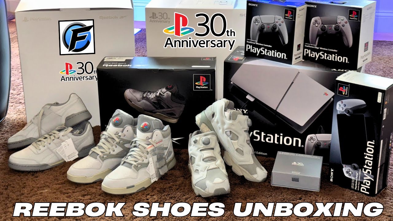 UNBOXING Playstation × Reebok Stacking Shoe Box Collection (PS 30th Anniversary)