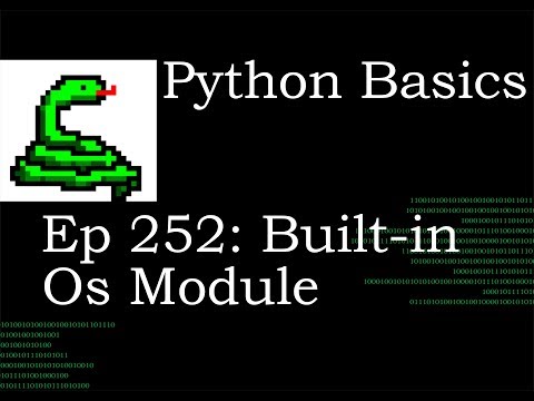 Python Basics Built-in Os Module