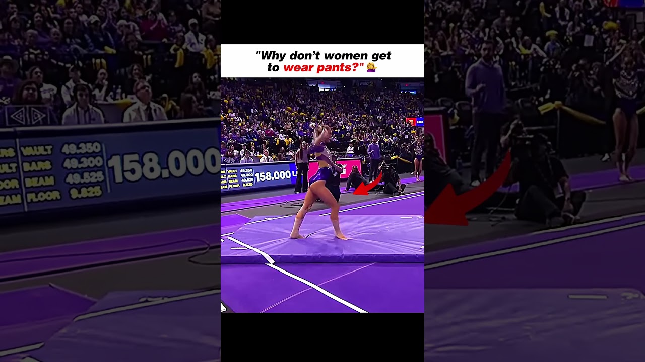 Now gymnasts get to choose what they want to wear🤝 #gymnastics #leotard #sports #floorexercise