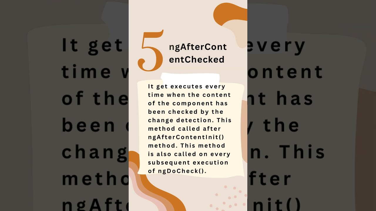 Angular Component Lifecycle #shorts  #coding #angular
