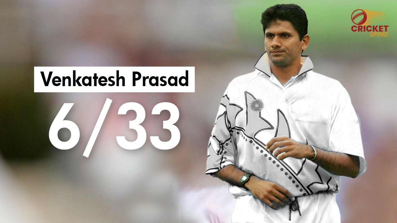 Venkatesh Prasad's Magical Spell - 6 Wickets for 33 Runs | India vs Pakistan, 1st Test Chennai 1999