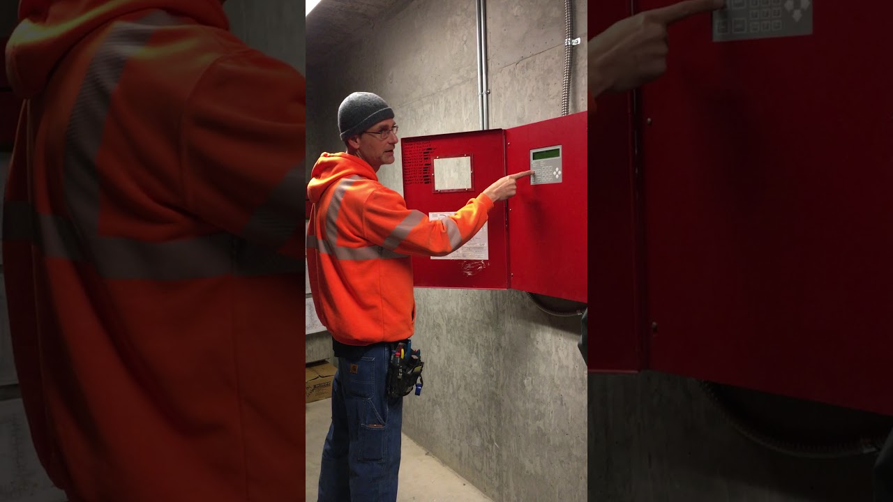 Fire Alarm Main Control Panel Riser Room 1