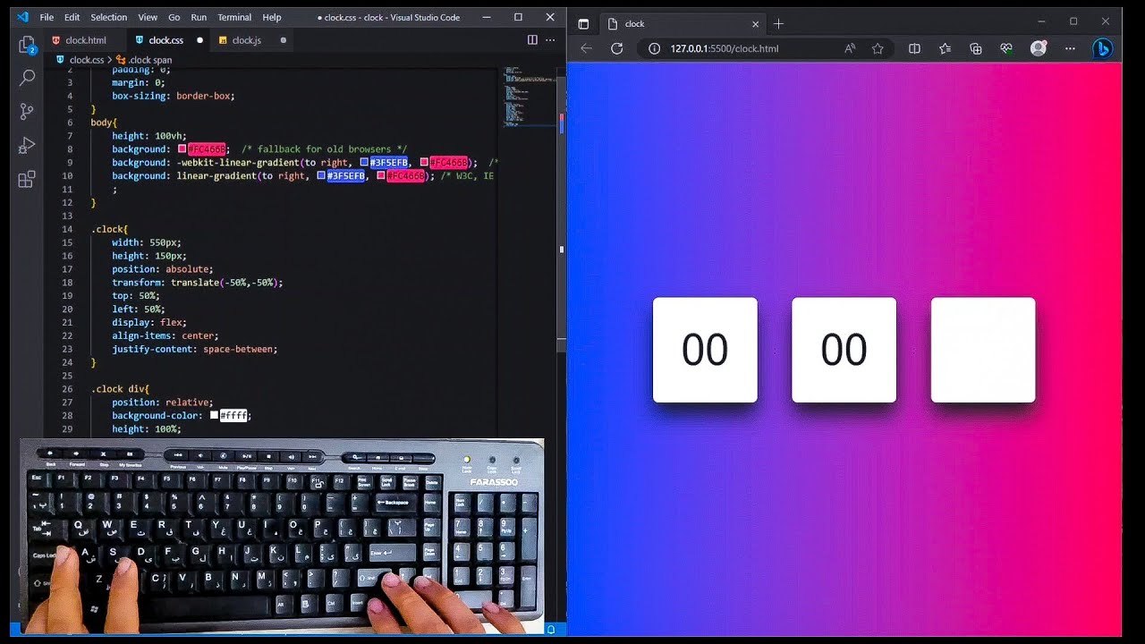ASMR Coding: Building a Digital Clock (No Talking)