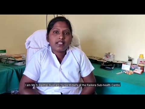 S. Bakhla, an auxiliary nurse-midwife in India