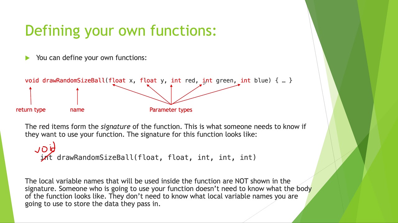 COMP1010 Functions With Parameters