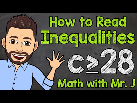 How to Read an Inequality | Math with Mr. J