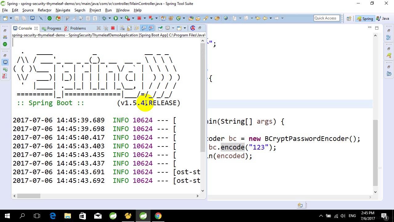 9. Security - BCryptPasswordEncoder Demo