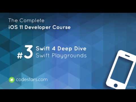 ios 11 Developer Course Tutorial - Swift Playgrounds Part 9 Video Lecture - iOS 11 and Swift 4 ...