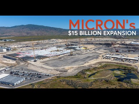 Aerial tour: Micron's $15 billion Boise expansion