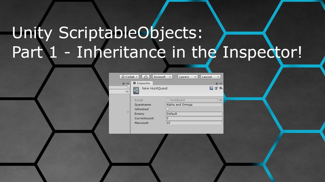 Unity ScriptableObjects: Part 1 - ScriptableObject Inheritance