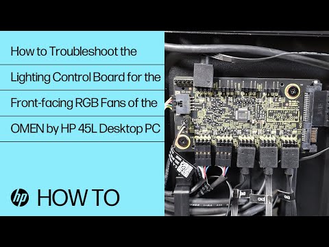 How to Troubleshoot the lighting control board on the OMEN by HP 45L Desktop PC| HP Desktop | HP
