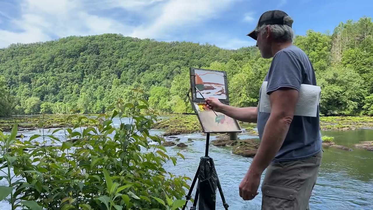 Hiwassee River Plein Air Timelapse