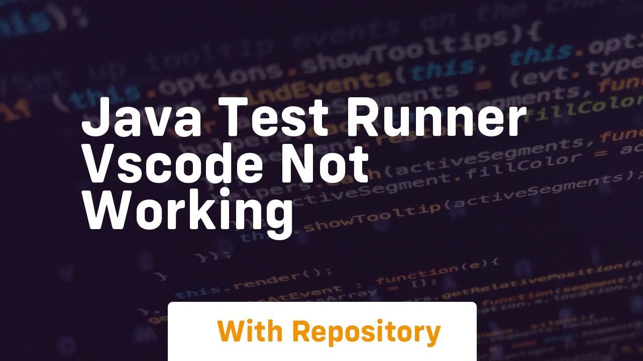 java test runner vscode not working
