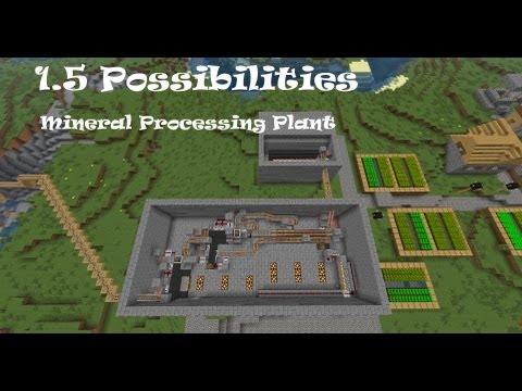 1.5 Mineral Processing Plant Minecraft Project