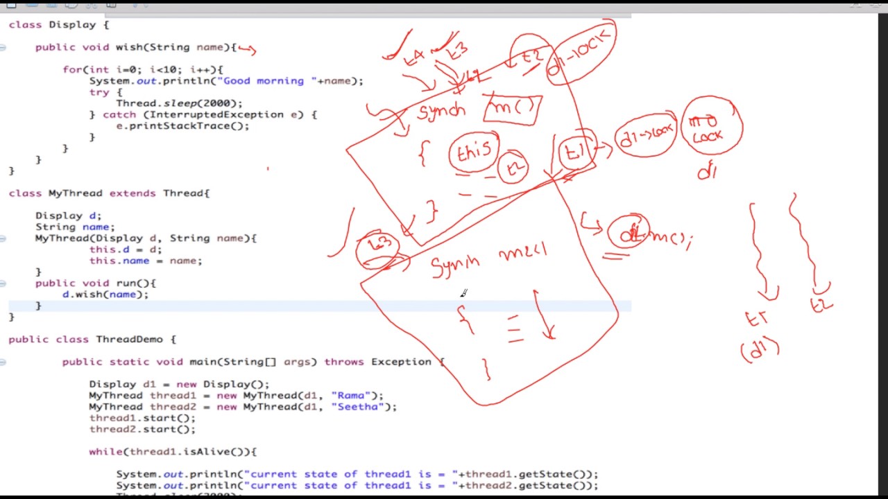 14 Synchronization   object level lock